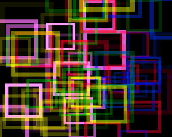 Multiple Square Shapes Flying Around Stock Footage Video (100% Royalty ...