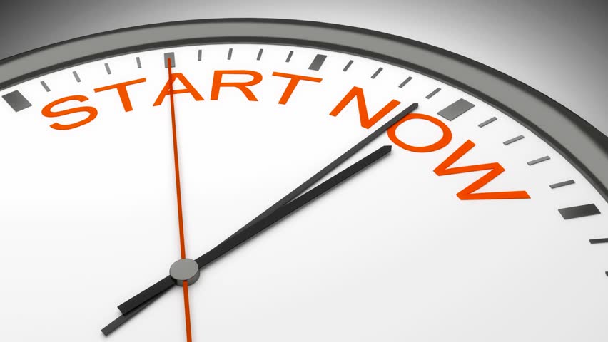 Start Now Time Animation Stock Footage Video (100% Royalty-free ...