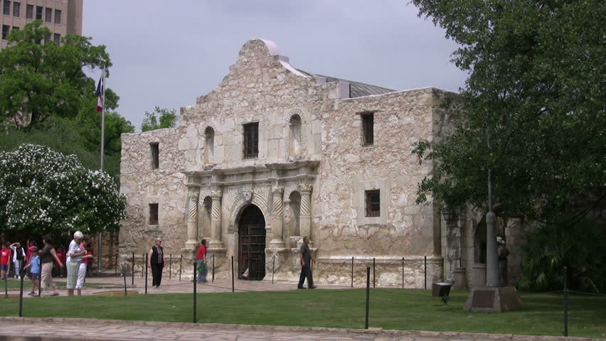 Side Front of the Alamo Stock Footage Video (100% Royalty-free) 36883 ...
