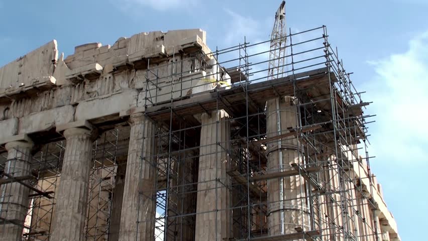 Restoration of the Parthenon at Stock Footage Video (100% Royalty-free ...