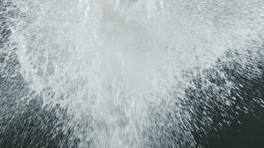 Water Explosion On Cold Bg (cg ,slow Motion,with Alpha Matte, Full Hd ...