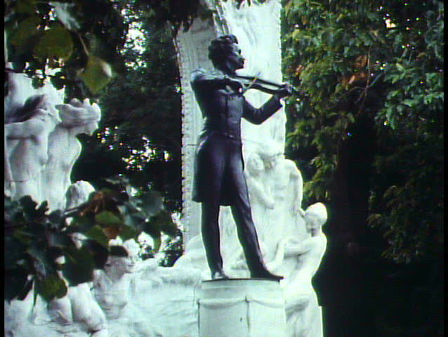 Stock video of vienna, austria, great viennese composer statues ...
