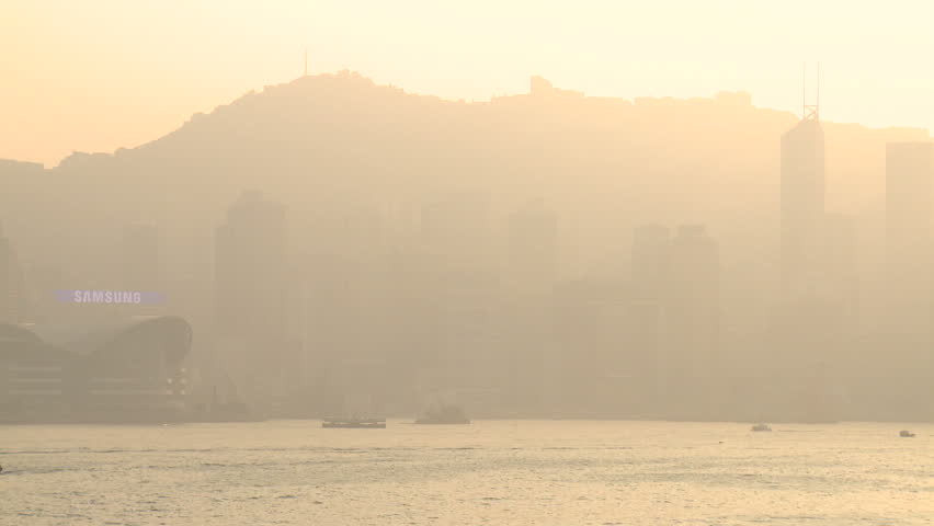 Smog Pollution Sunset Over Asia 스톡 동영상 비디오(100% 로열티프리) 3920483 ...
