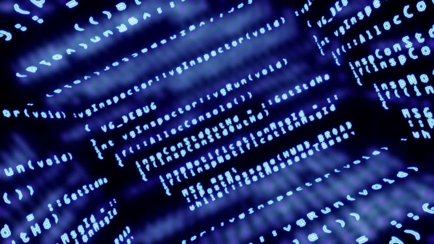 Loopable Footage Of Programming Code Abstract Technology Background For ...
