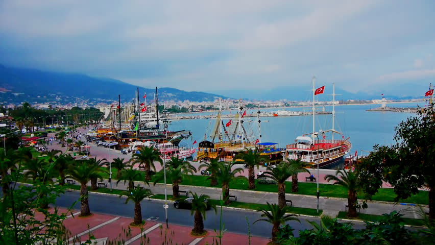 Panoramic View To Alanya, Turkey Stock Footage Video 4140598 | Shutterstock
