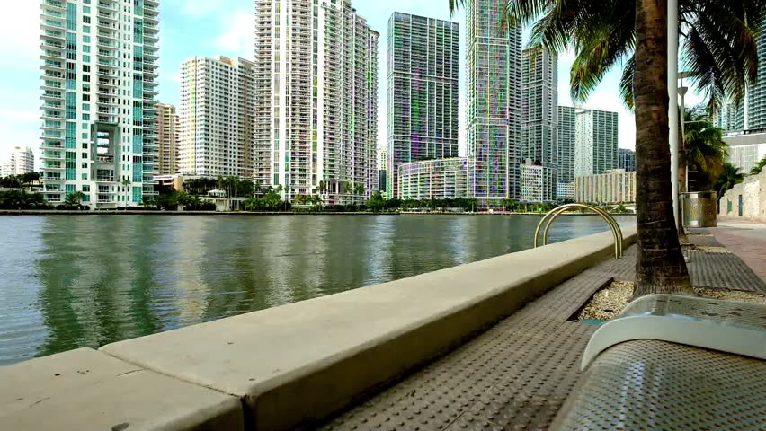 Stock video of downtown miami along the miami river | 4307213 ...