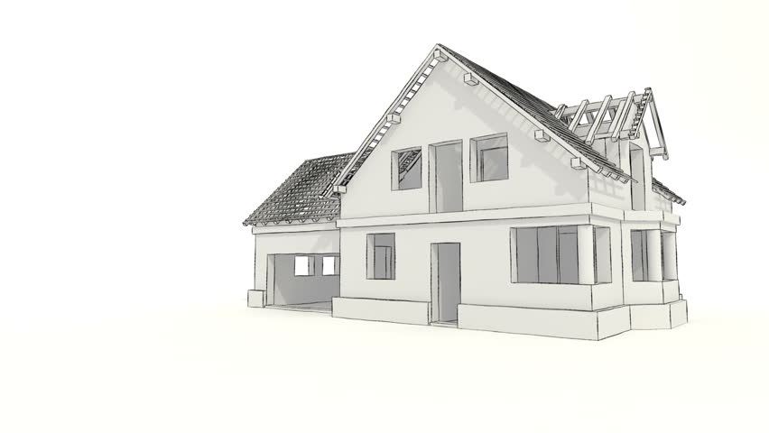 Home Construction High Quality Animation Of A House Being Built. Last ...