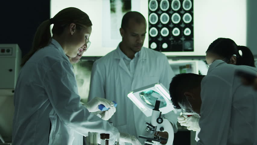 Stock video of diverse team of scientists or researchers | 4370333 ...