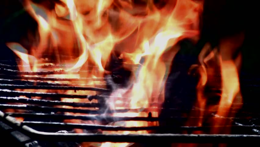 Chef Cooking With Fire In A Pan On A Stove Stock Footage Video 9575399 ...