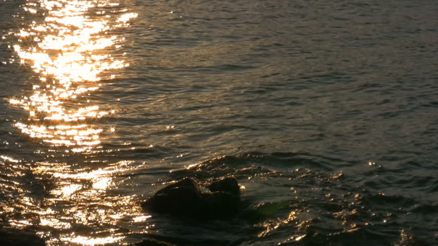 Sunset Sea Glitter Stock Footage Video (100% Royalty-free) 455173 ...