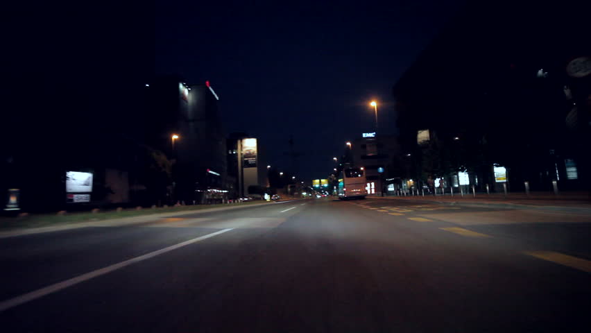 Stock video of night ride through the city | 4653233 | Shutterstock