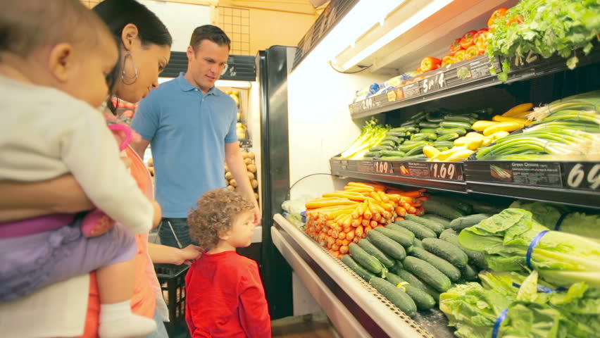 A Cute Family Shop Together Stock Footage Video (100% Royalty-free ...