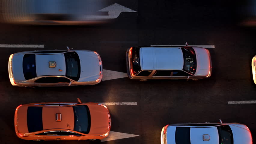 Night Traffic Jam In Seoul City Stock Footage Video 6427448 | Shutterstock