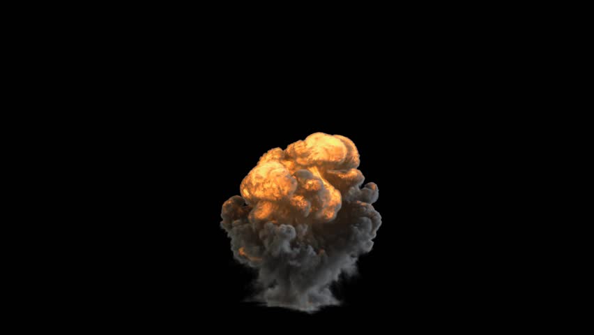 Explosion with Alpha Channel Stock Footage Video (100% Royalty-free ...
