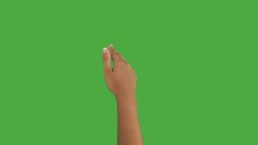 Human Hand Accessing Online Data Using Modern Green Screen Technology ...