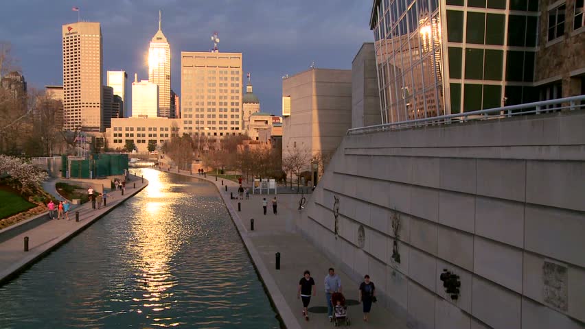 INDIANAPOLIS, INDIANA-CIRCA 2013-Indianapolis Indiana River Walk At ...