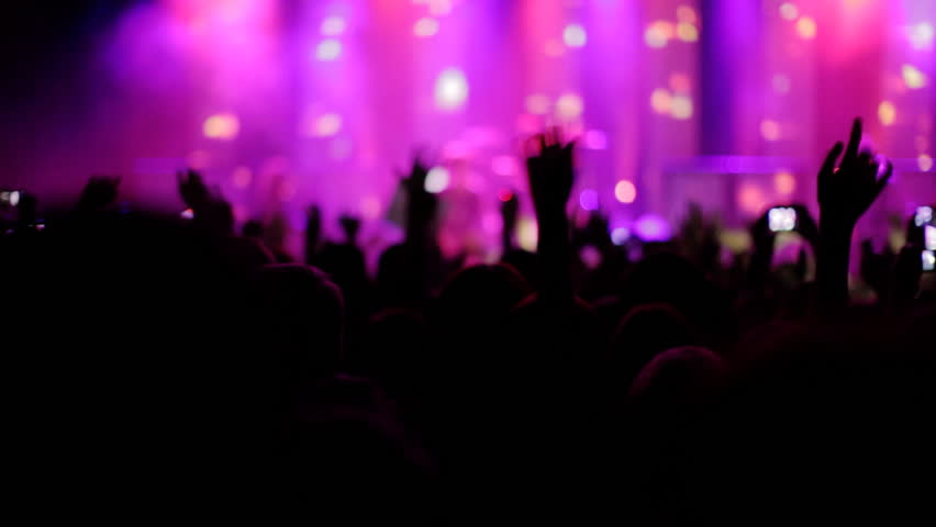 Fans at a Concert. Crowd Stock Footage Video (100% Royalty-free ...