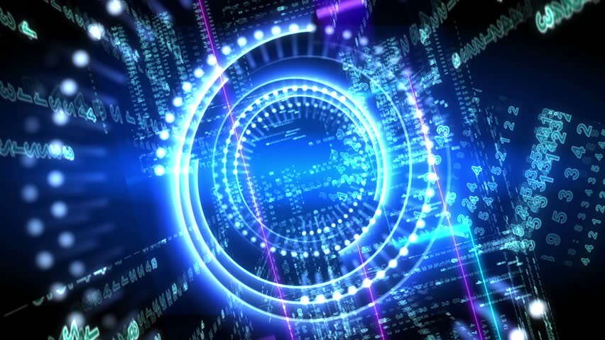 Animation. Abstract Technological Background, Seamless Loopable. Stock ...