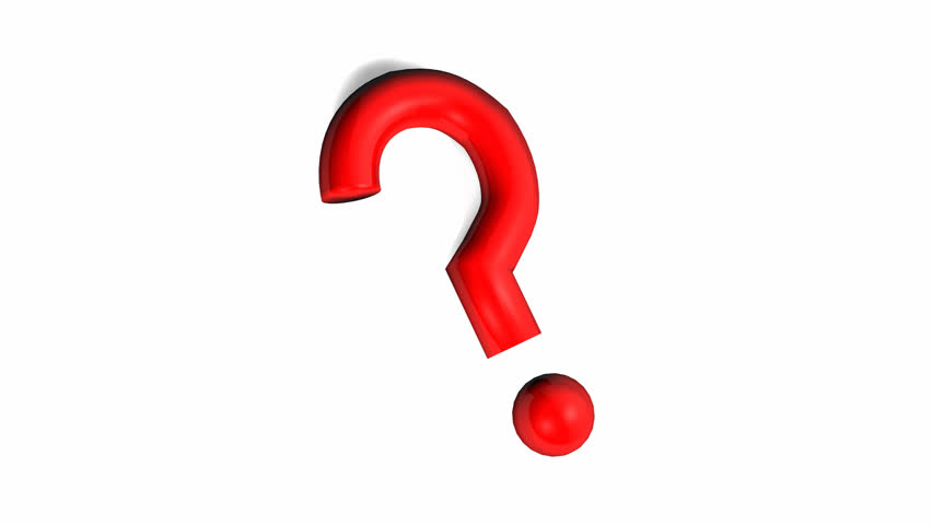 Three Dimensional Rotating Question Mark Symbol Stock Footage Video ...