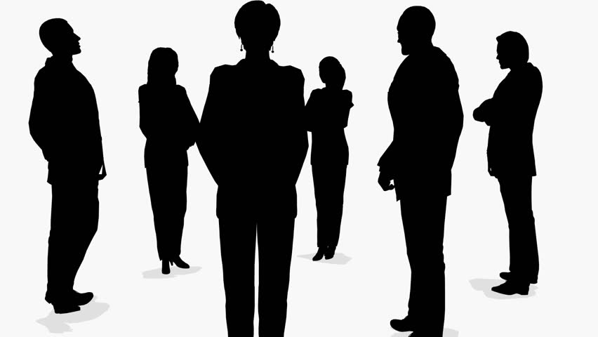 Crowd Of People Slowly Moves, Side View Stock Footage Video 520756 ...