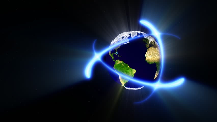 Stock video of earth planet and atoms,loop,,alpha included | 532013 ...