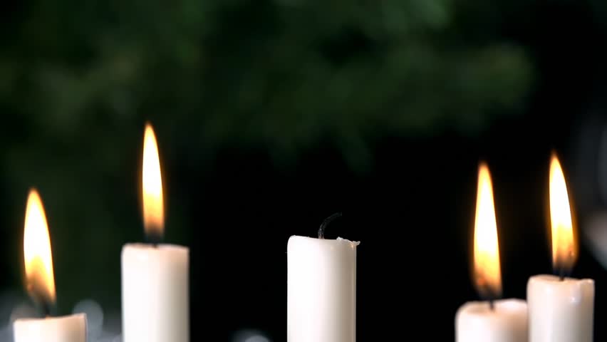 Time Lapse Of Candles Burning And Dying Out Stock Footage Video 3966373 ...