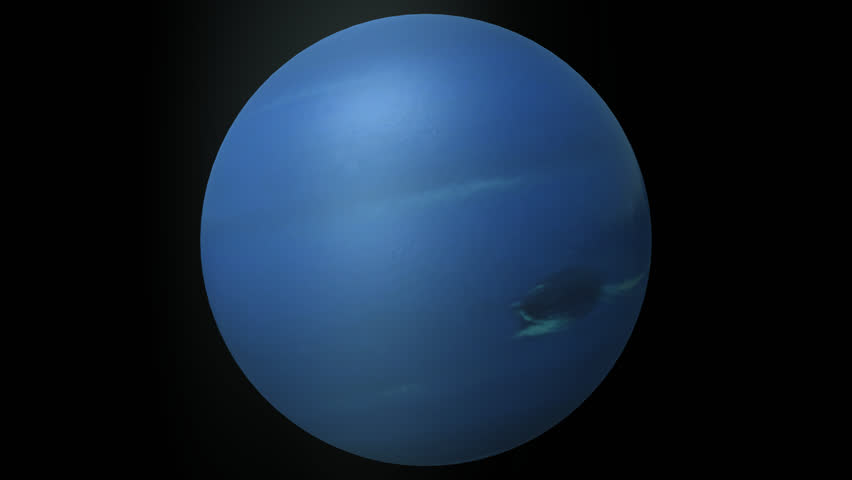 Planet Neptune Beautiful 3d Animation Of The Planet Neptune Rotates ...