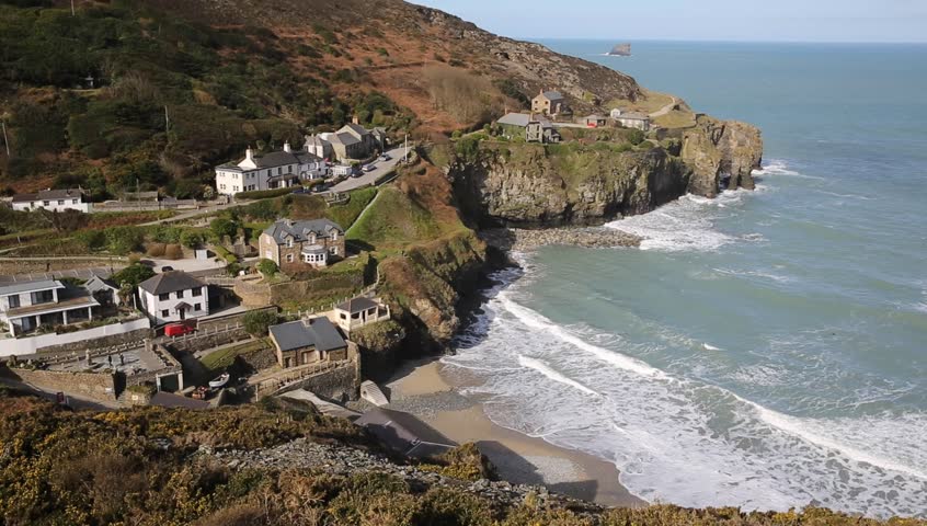 St Agnes Beach Cornwall England UK Near To Redruth And Newquay Stock ...