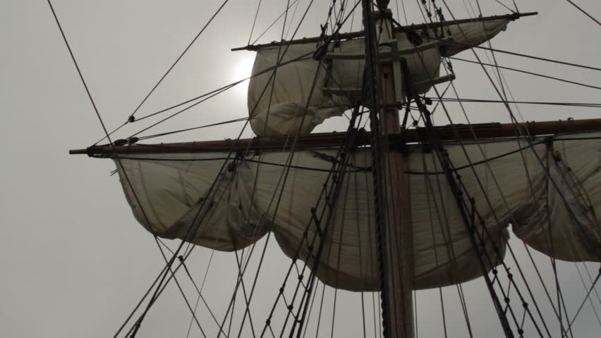 CHESAPEAKE BAY, UNITED STATES - MARCH 2012. Recreated Historical ...