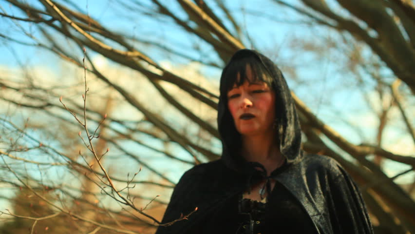 Stock video of goth witch using magic wand | 5951333 | Shutterstock