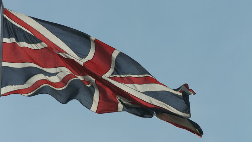 A Large Union Jack Flag, Stock Footage Video (100% Royalty-free ...