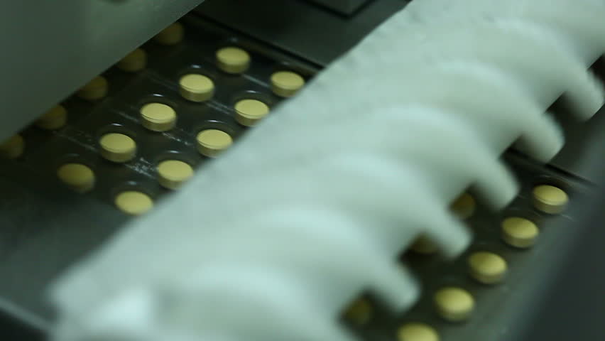 Pill Packaging Machine in Medicine Stock Footage Video (100% Royalty ...