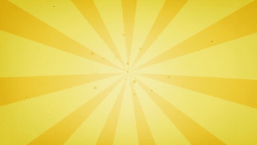 Abstract Yellow Background With Rays And Pulsating Circle Endless Loop ...