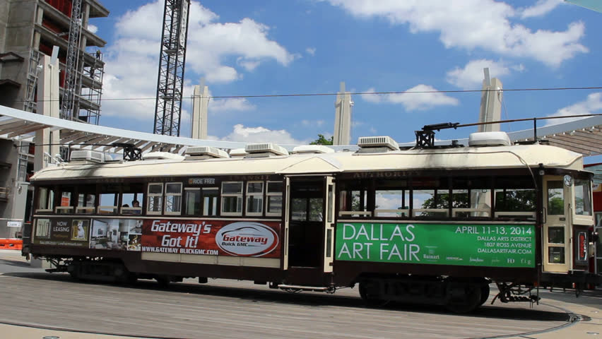 Vintage Mckinney Trolley Ride, Dallas Stock Footage Video (100% Royalty ...