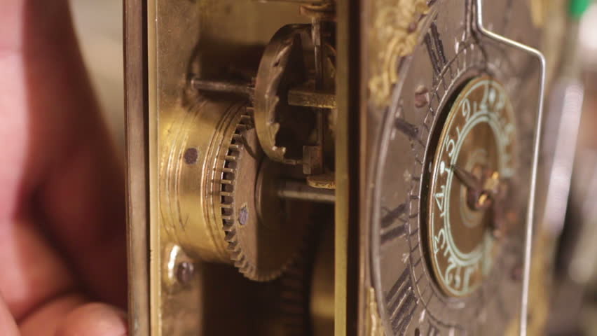Clockmaker Assemble An Antique Clock Stock Footage Video 6194684 ...