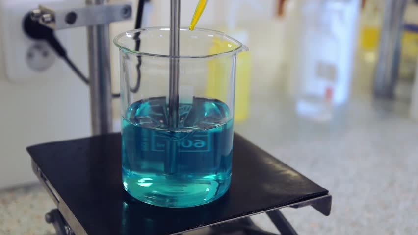 Mixing Liquids in the Laboratory Stock Footage Video (100% Royalty-free ...
