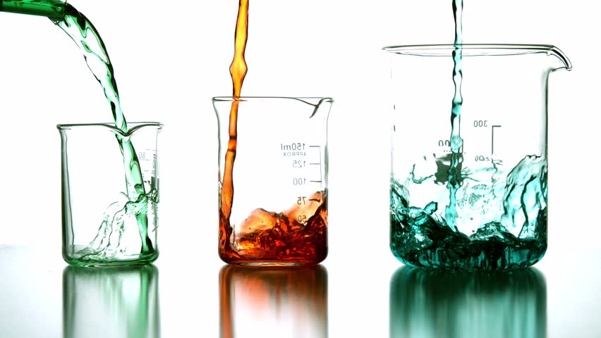 Stockvideo von chemical liquids pouring into beaker in | 6431693 ...