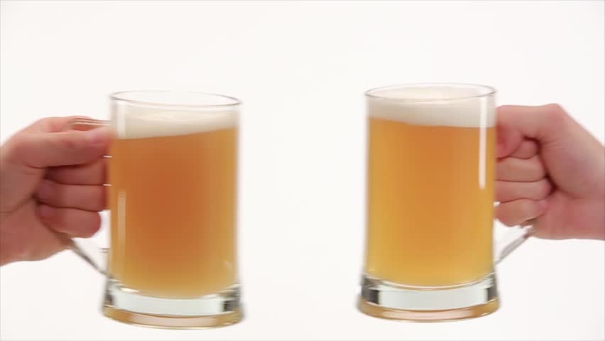 Stock video of clink glasses with beer | 6742273 | Shutterstock