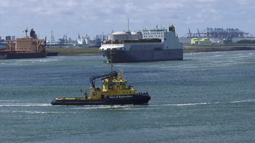 Europoort, Port of Rotterdam - Stock Footage Video (100% Royalty-free ...