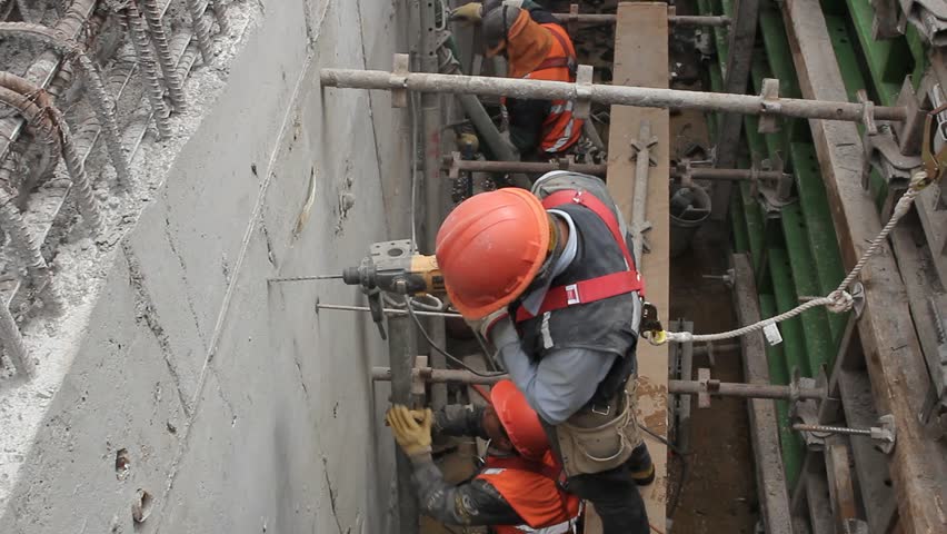 Santiago, Chile - Construction Site Stock Footage Video (100% Royalty ...
