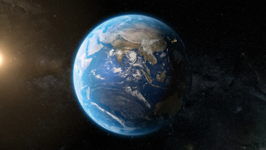 Space Shuttle Floats In Space. Perfect Of Computer Graphics Videos ...