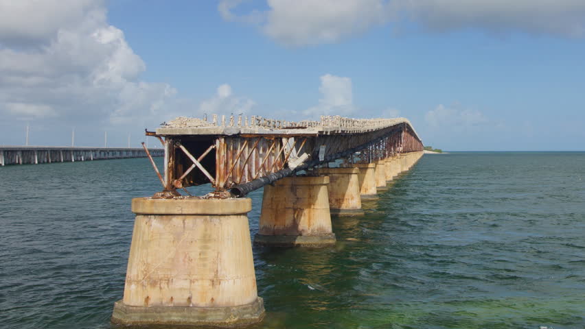 Old Seven Miles Bridge in Stock Footage Video (100% Royalty-free ...