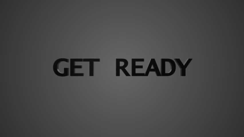 Stock video of get ready text appearing on a | 7303273 | Shutterstock