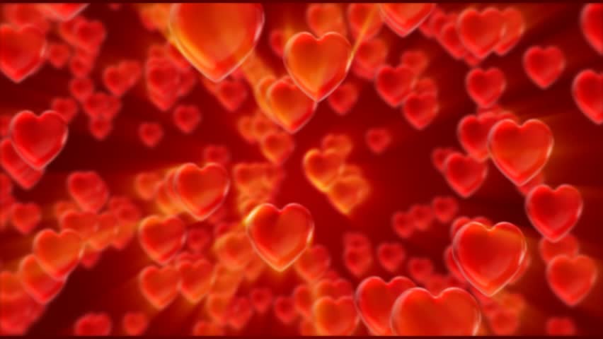 Stock video of animated red heart rain | 7401463 | Shutterstock