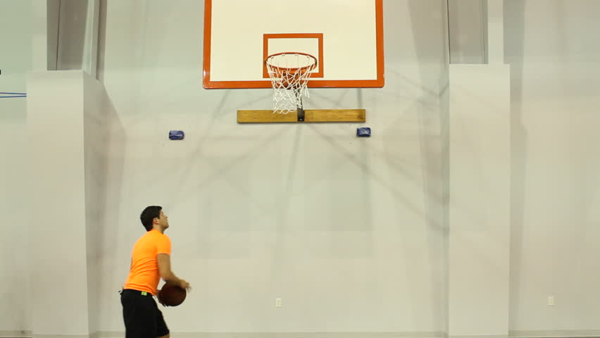 Man Practices Shooting Hoops at Stockvideos & Filmmaterial (100 % ...