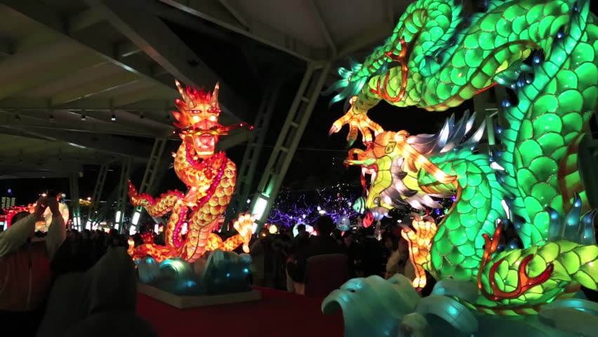 Stock video of taipei, taiwan-24 february, 2013: light up | 7648243 ...