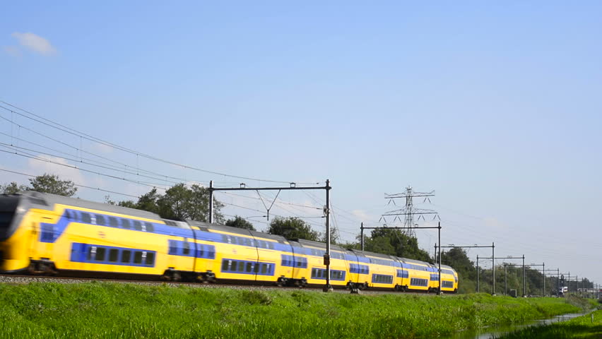 RIJPWETERING, THE NETHERLANDS - JUNE 10, 2015: Dutch Railways Intercity ...