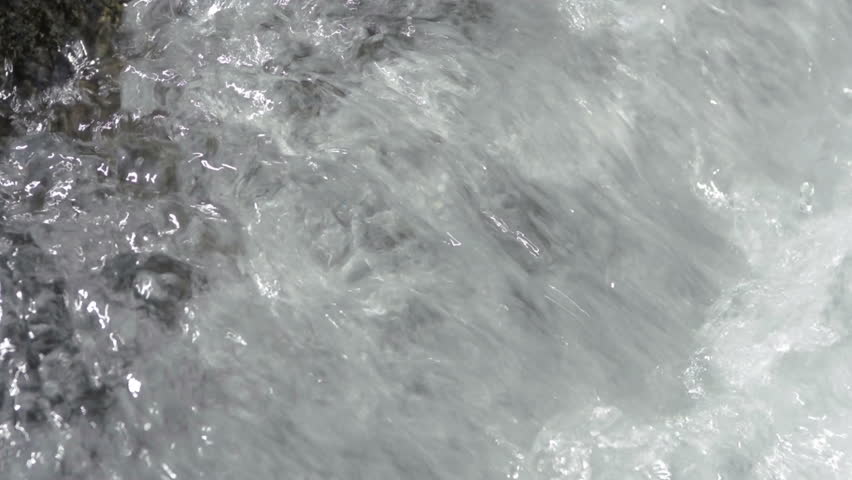 Clear White Water Rapids Streaming Ecology Background HD Stock Footage ...