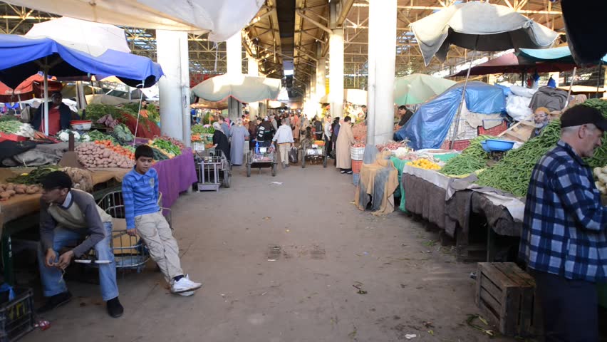 Stock Video Clip of AGADIR, MOROCCO, FEBRUARY 27, 2014. People in ...