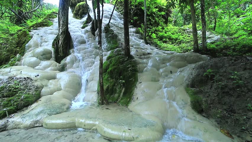 Bua Tong Waterfall in Chiang Stock Footage Video (100% Royalty-free ...